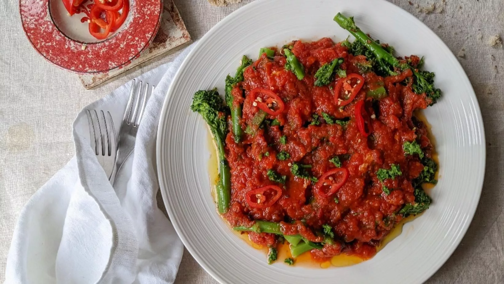Nonna’s Chilli Broccoli in Sugo (Vegan) | Strazzanti Experiences